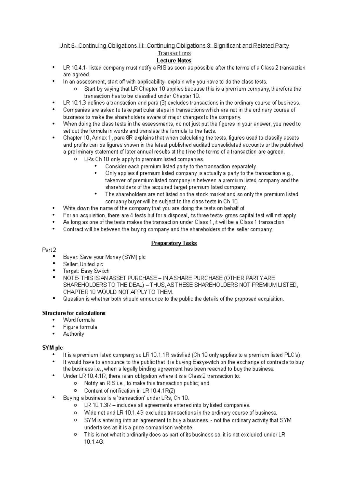 Unit 6 Continuing Obligations Iii Continuing Obligations 3