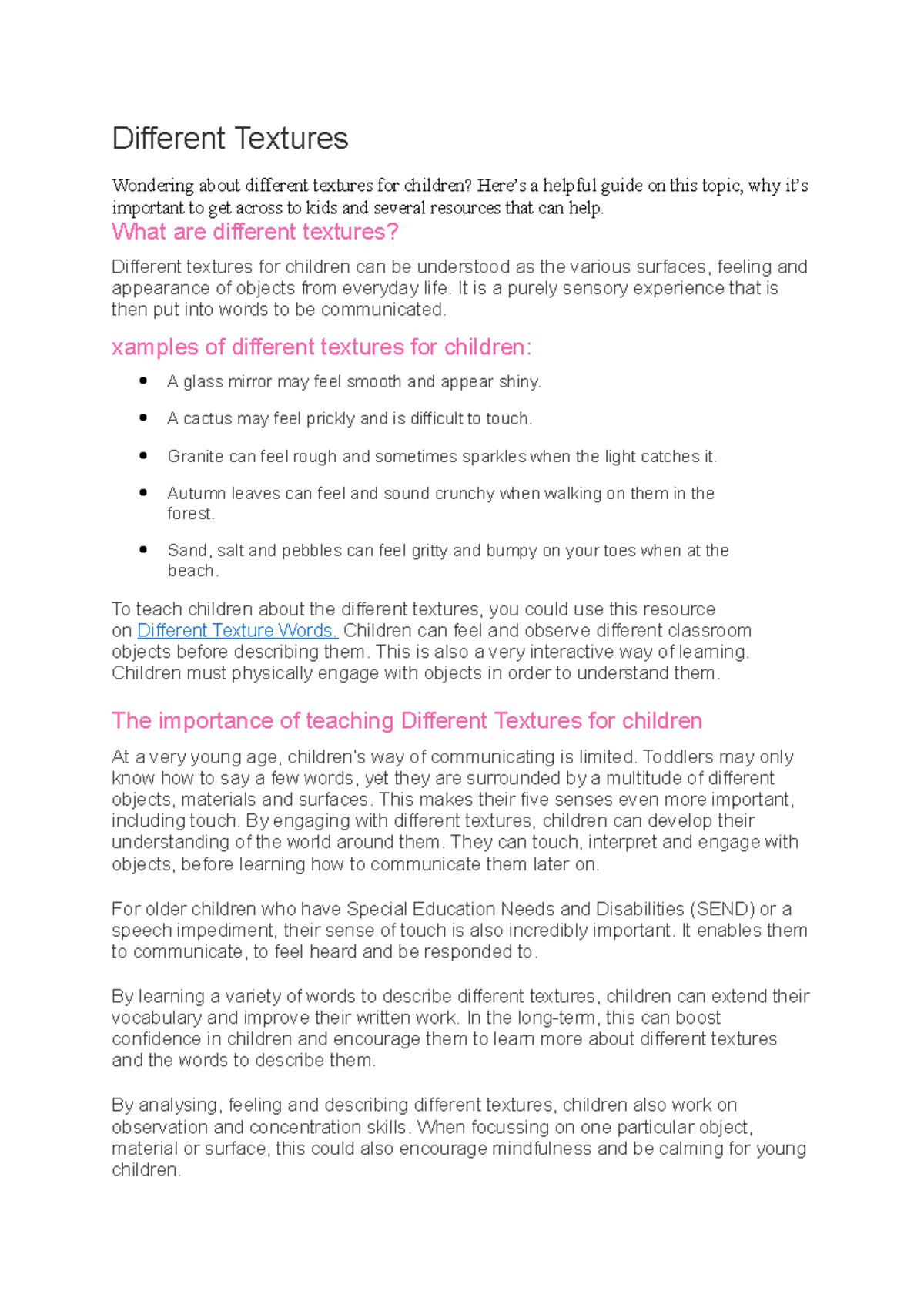 Different Textures - very nice - Different Textures Wondering about ...