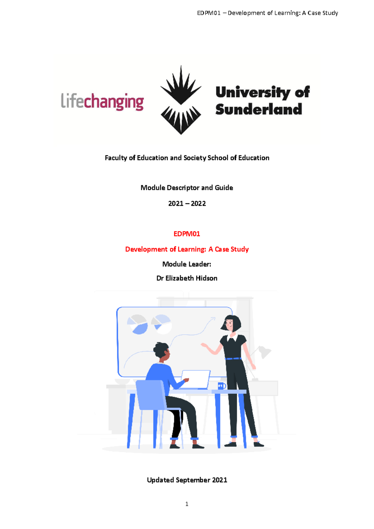 Module guide EDPM01 2021-2022 - EDPM01 - Sunderland - Studocu
