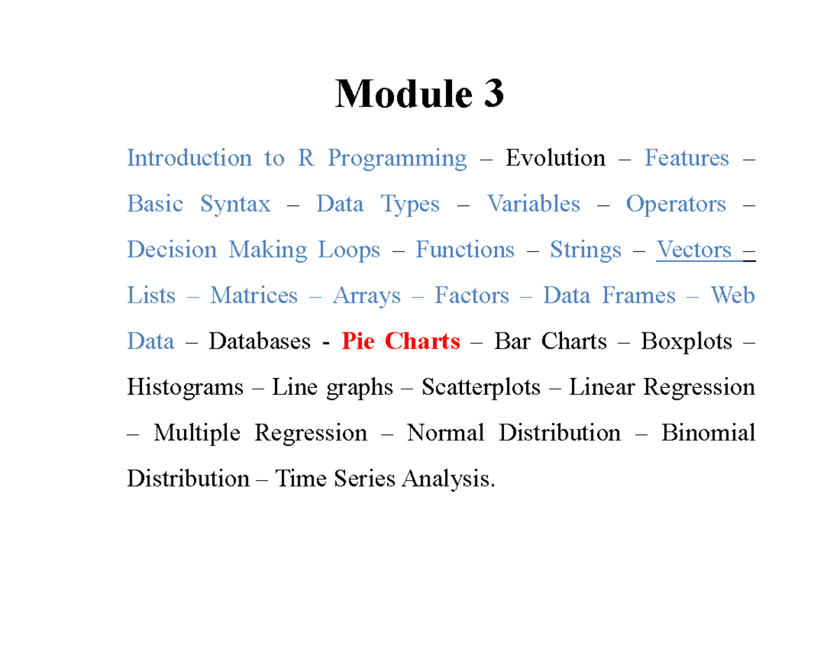 Pie Charts - Pie Charts ø Pie Chart can be defined as a circular chart with multiple divisions ...