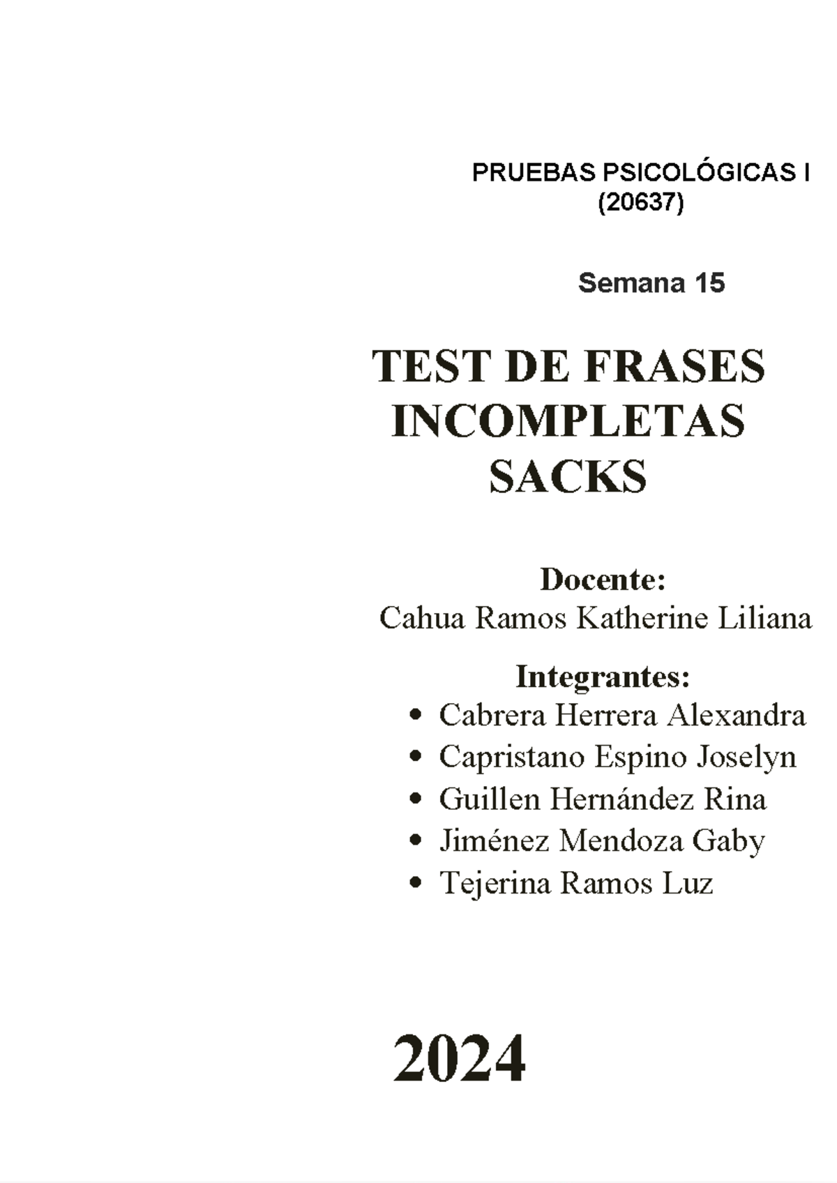 S15 s1 Sacks - Protocolo Y Calificación - TEST DE FRASES INCOMPLETAS ...