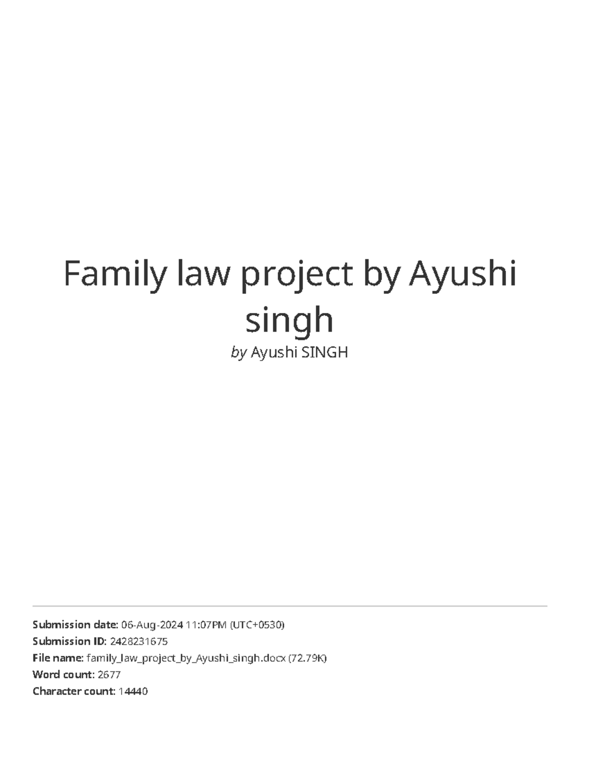 Family law project by Ayushi singh - Family law project by Ayushi singh ...