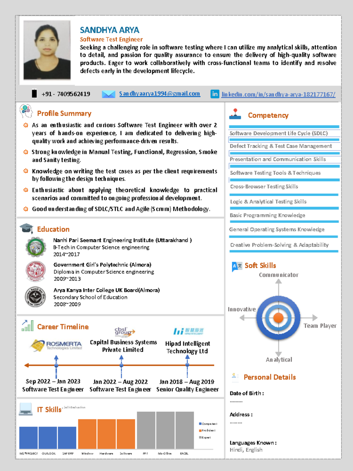 Sandhya ARYA CV - Summary Auditing and Assurance Services: an Applied Approach - SANDHYA ARYA ...