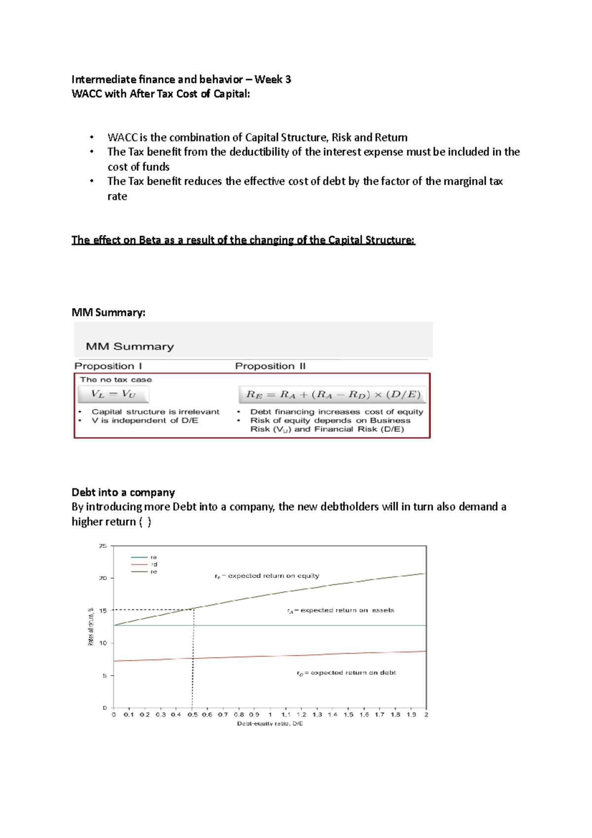 Intermediate finance and behavior - Week3 - However share holders get ...