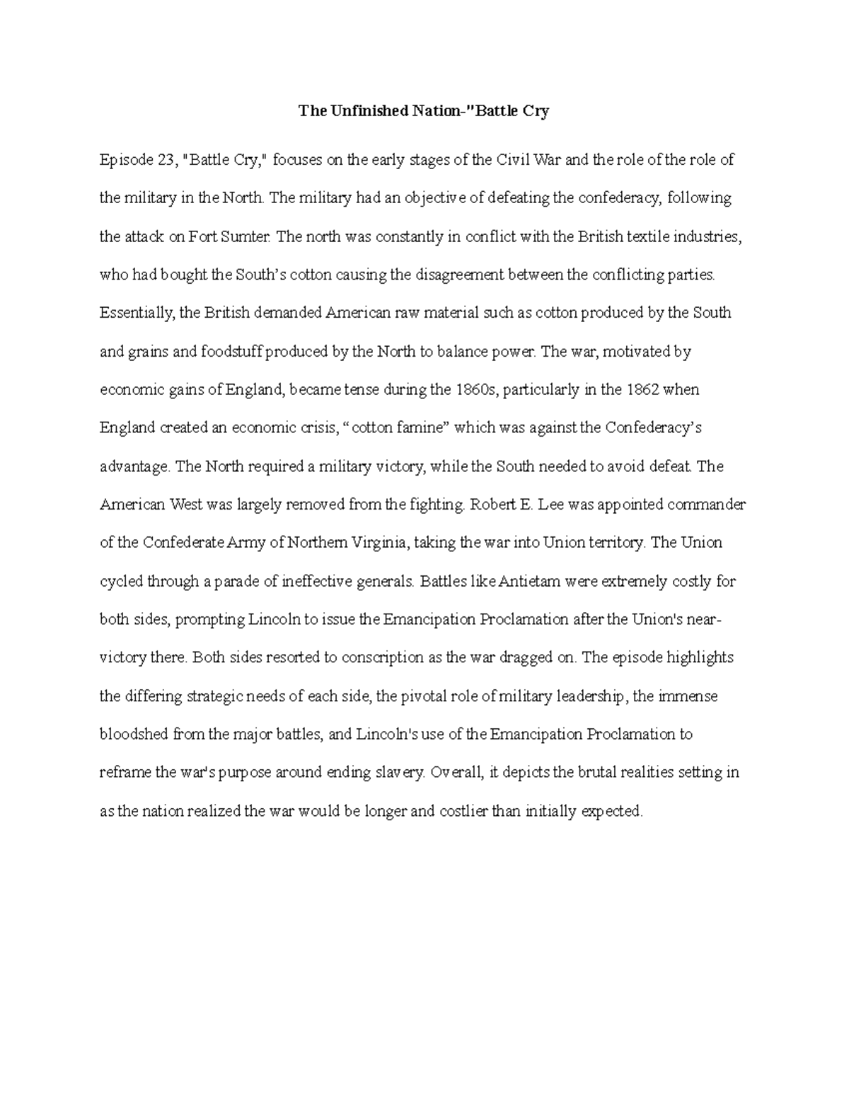 The Unfinished Nation - The material highlights historical events that ...