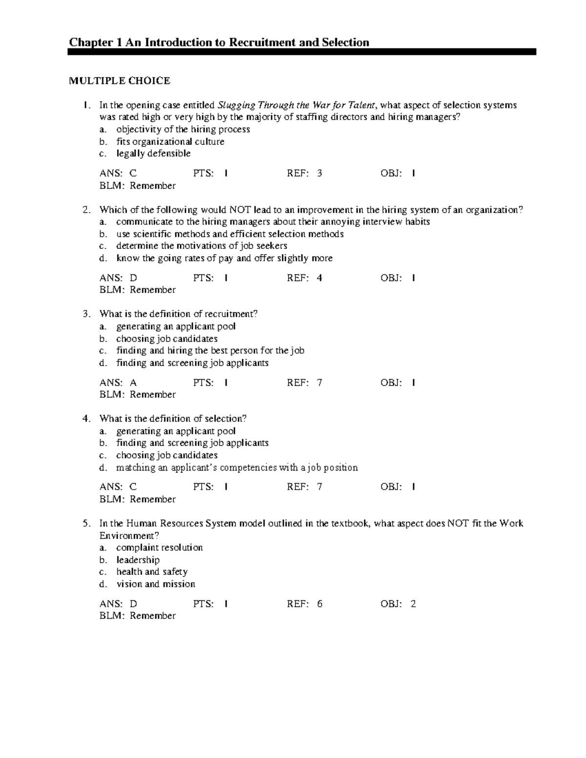1 2020, questions and answers - MULTIPLE CHOICE In the opening case ...