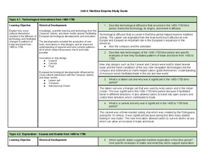 Unit 5 Changes & Continuities in the Industrial Revolution Assigment ...