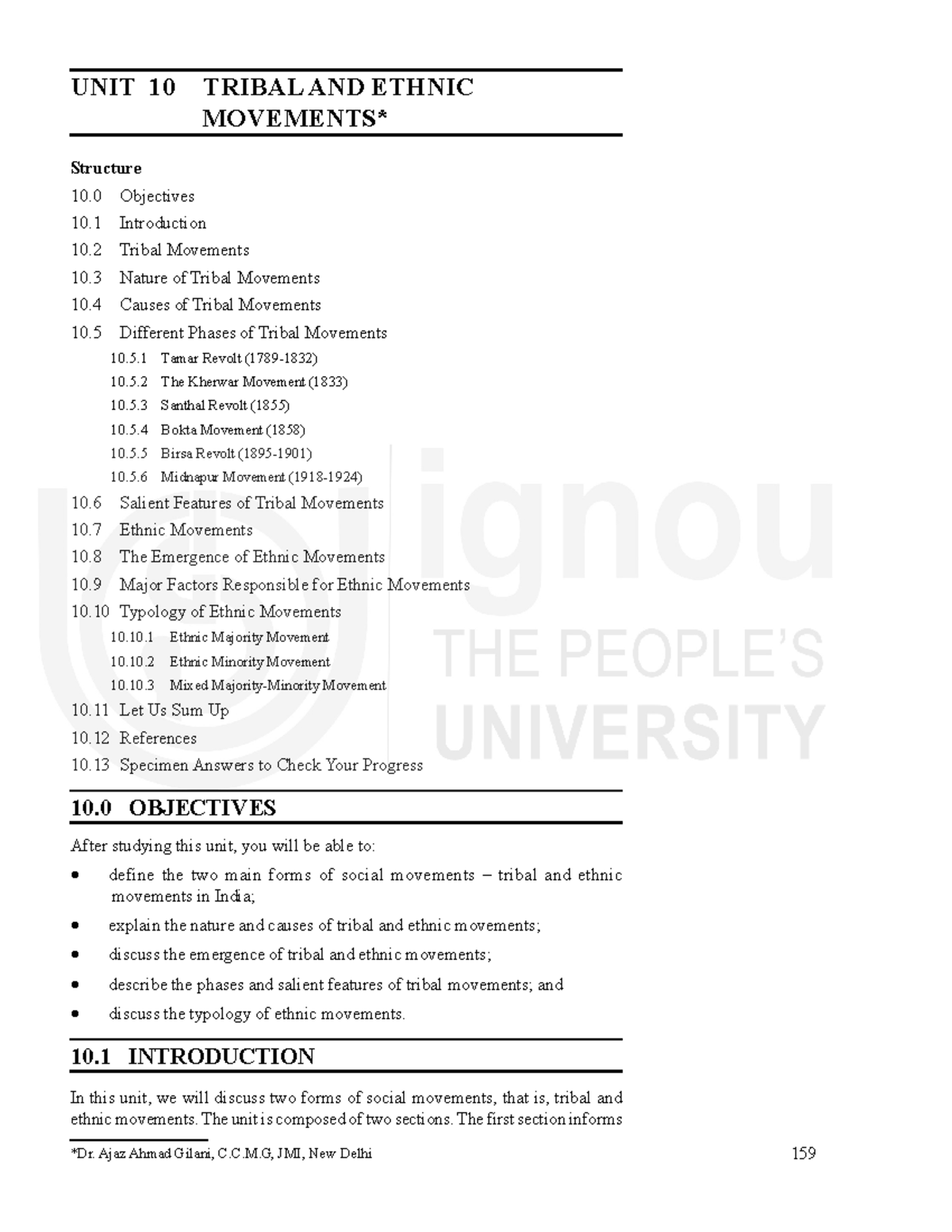 Unit-10 Tribal and Ethnic Movements - 159 Tribal and Ethnic Movements ...