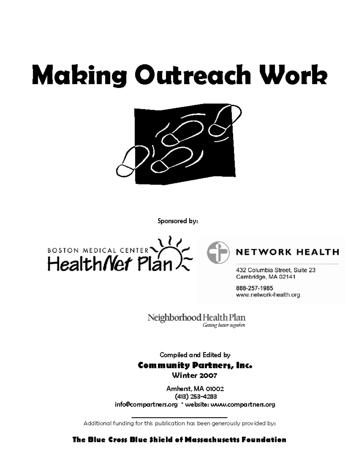Making outreach work final - Compiled and Edited by Community Partners ...