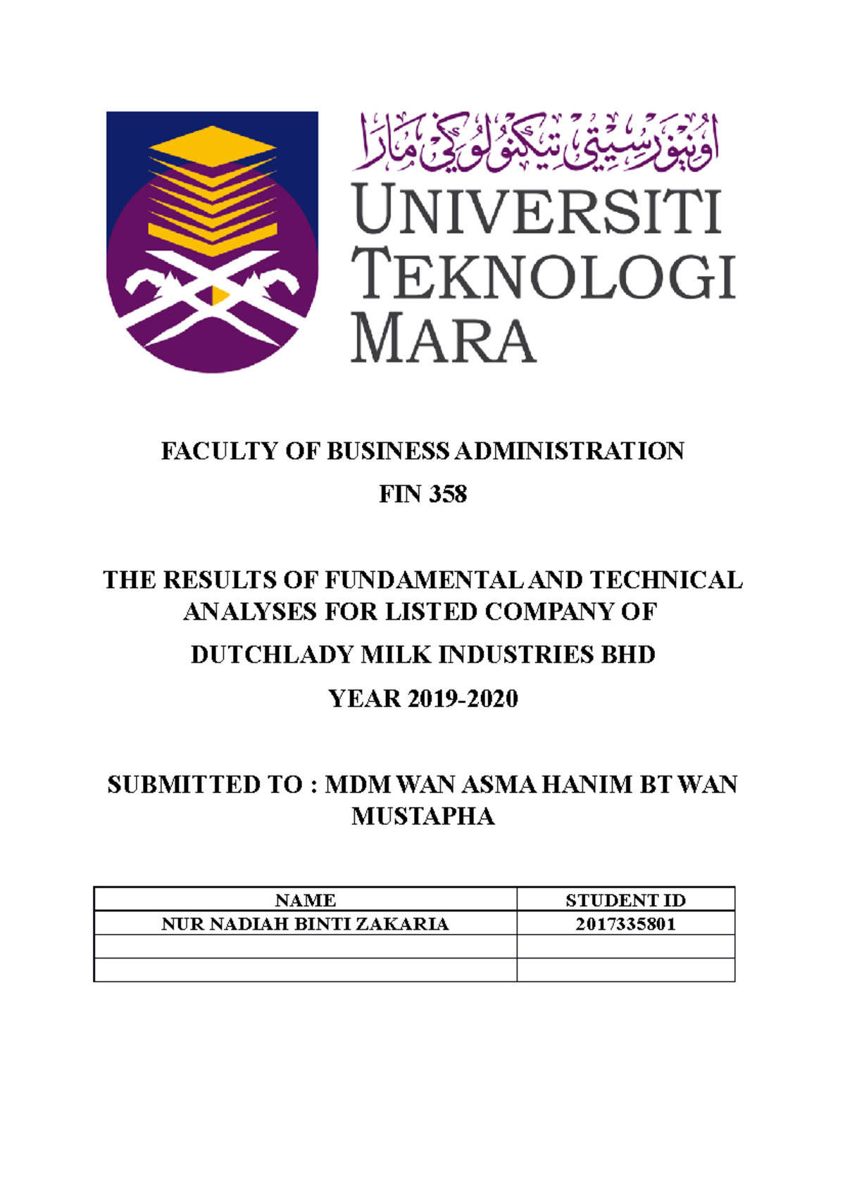 FIN 358- Invstment ManagementFIN 358- Invstment Management - FACULTY OF ...