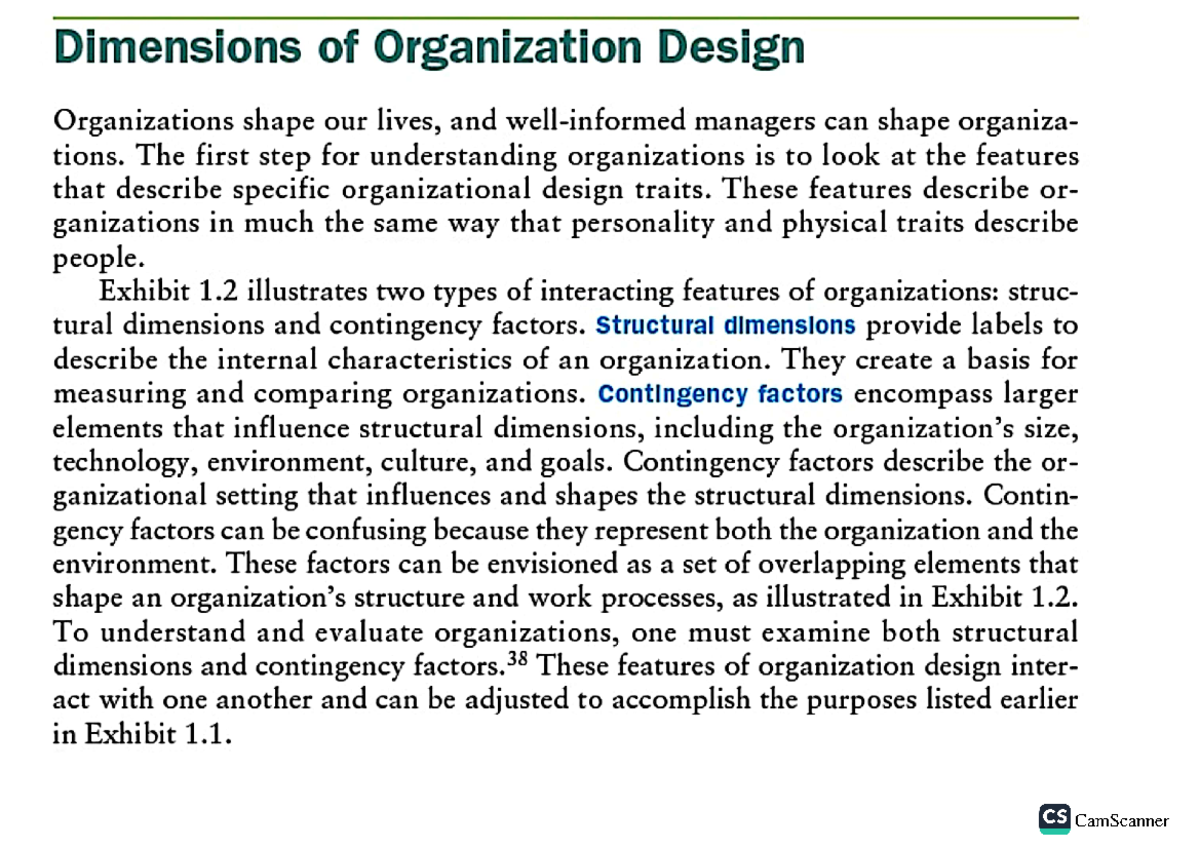Otd - this is my subject notes - Organization Theory & Design - Studocu
