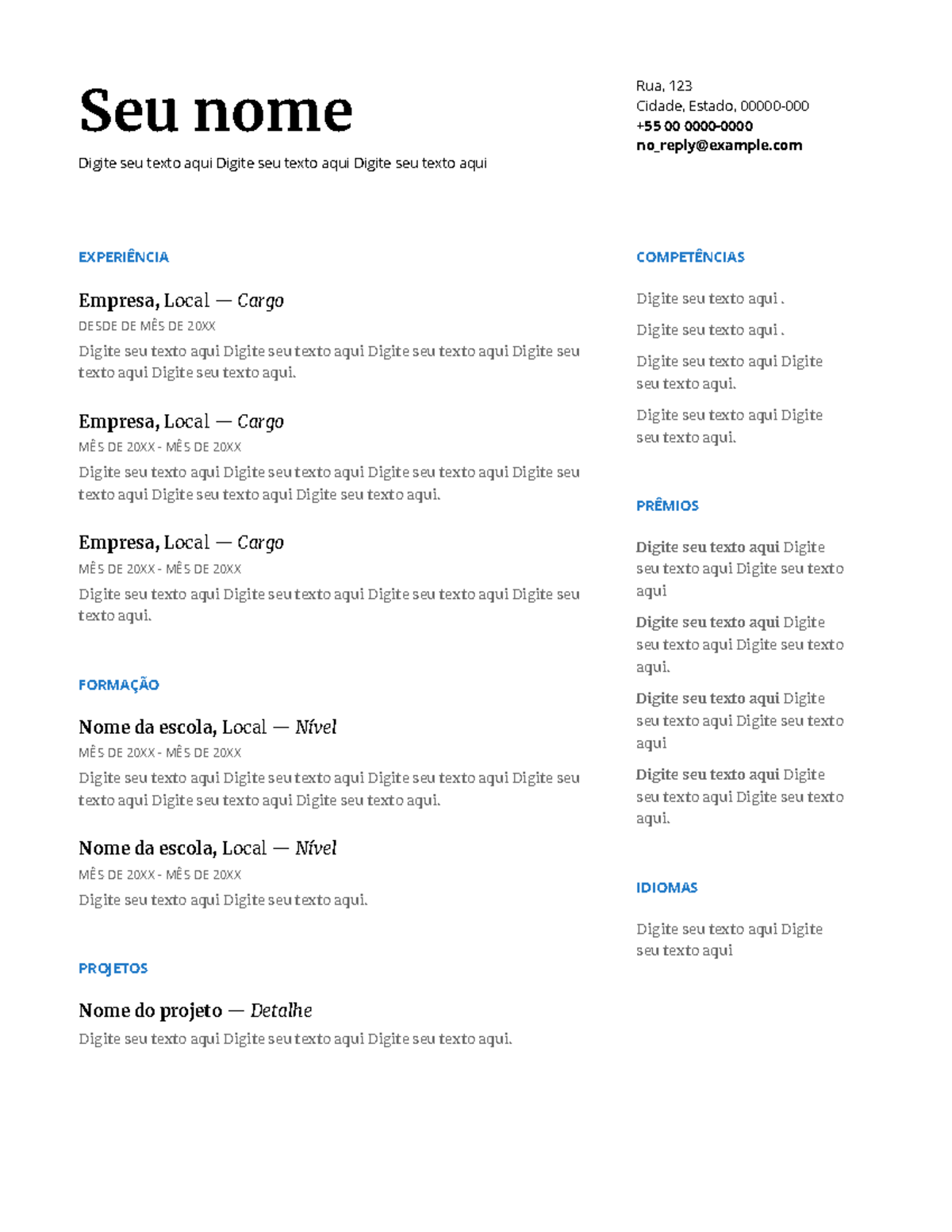 Currículo - AAAAA - Seu nome Digite seu texto aqui Digite seu texto aqui Digite seu texto aqui ...