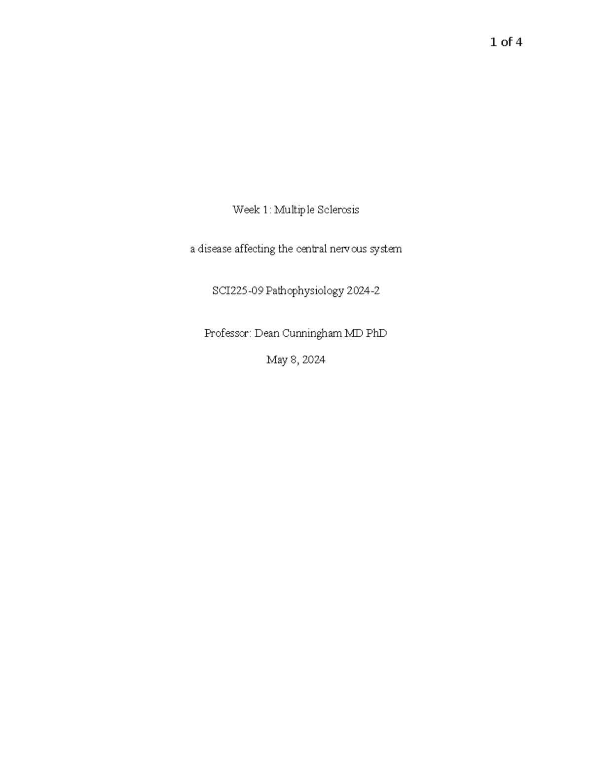New SCI225-09 Multiple Sclerosis WK1 - Copy (3) reviced 5-8 - Week 1 ...