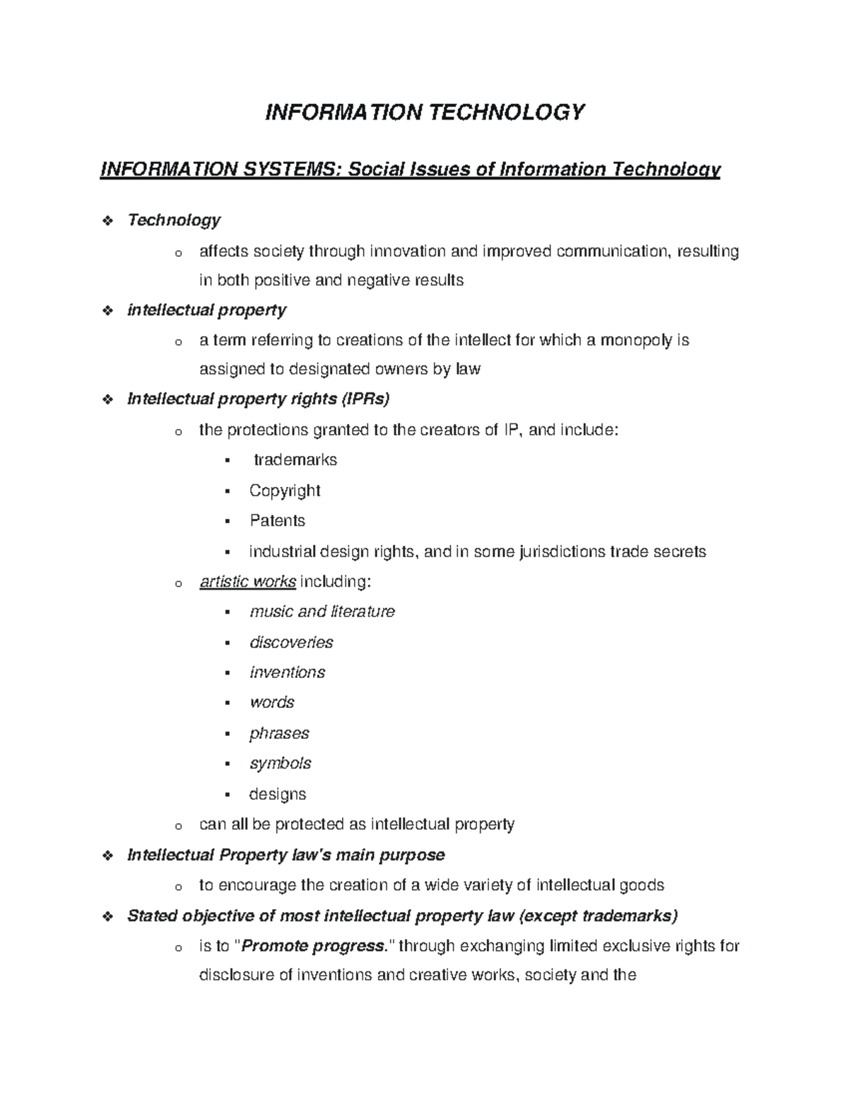 Information Systems Social Issues of Information Technology ...