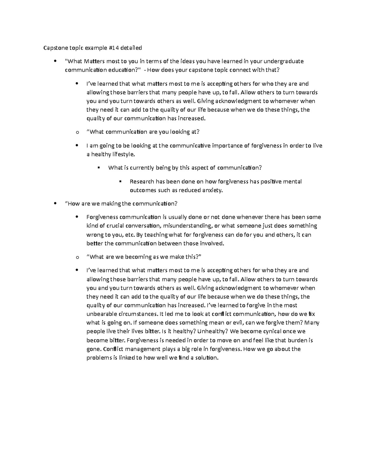 CT 14 - Capstone topic example. - Capstone topic example #14 detailed ...