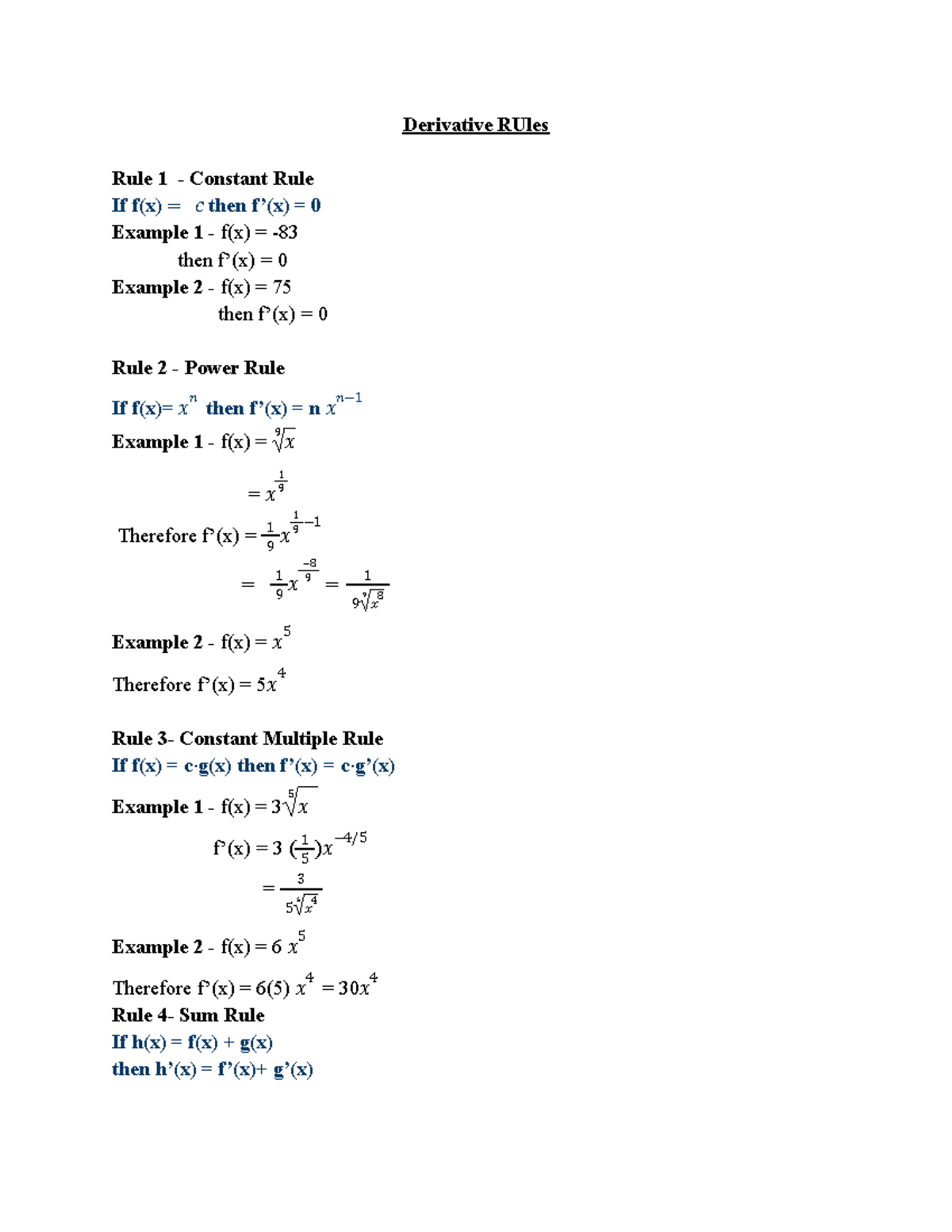 Derivative Rules For A Review Before This Course Derivative RUles derivative-rules-for-a-review-before-this-course-derivative-rules