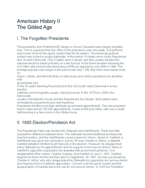 Chapter 20 summary - Makayla Mack Luke Leonard AMH-2020-01T US History ...