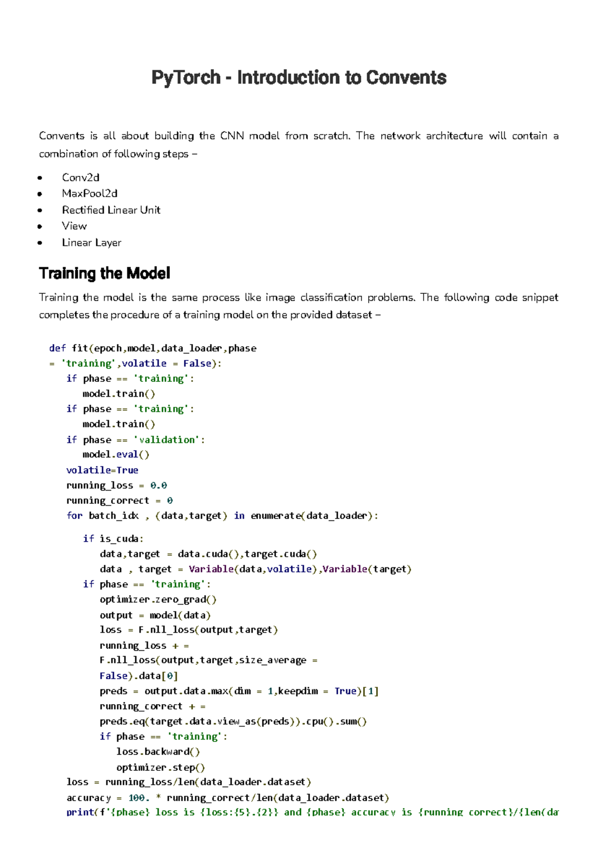 Py Torch Introduction To Convents Pytorch Introduction To 0032