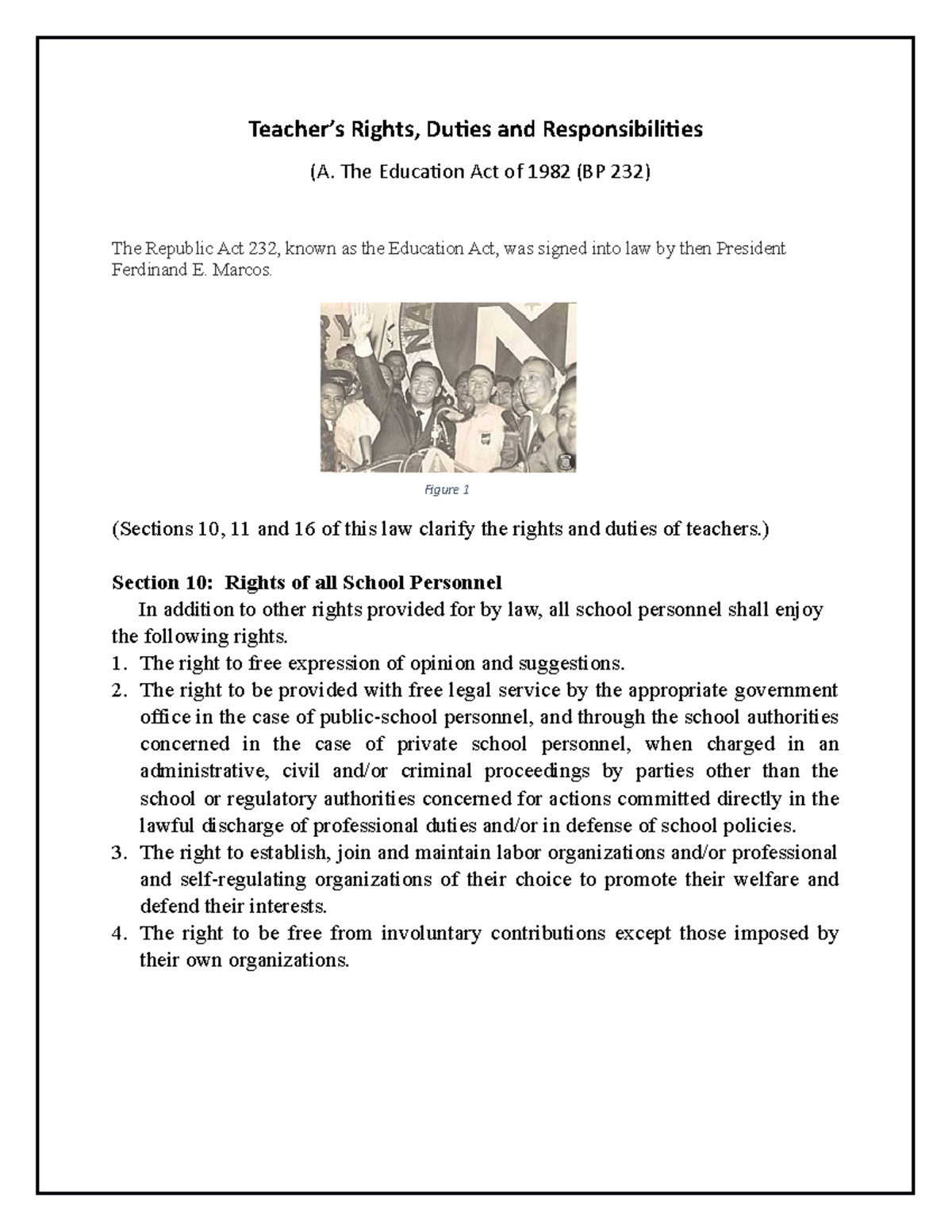 Fff - Teacher as a Professional - Teacher’s Rights, Duties and ...