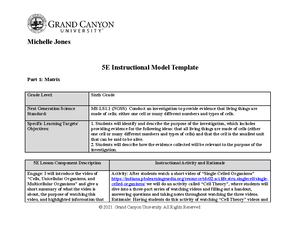 ELM-361 Science Lesson PLan MJ - LESSON PLAN TEMPLATE Section 1: Lesson ...