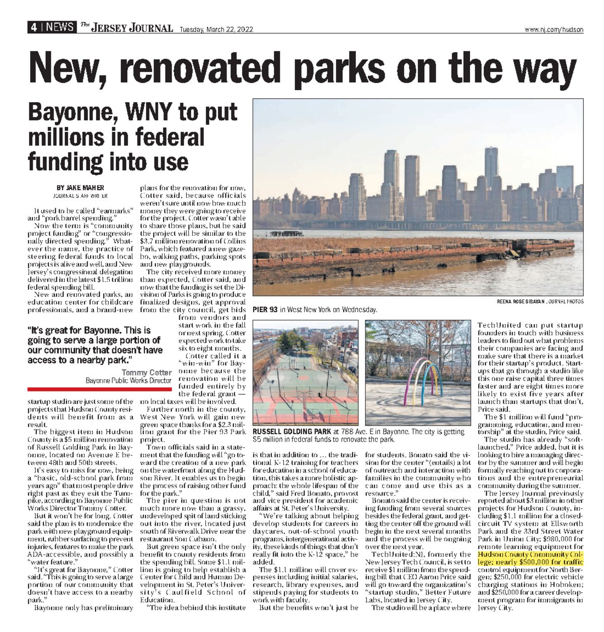 Jersey Journal -March 22, 2022 - ####### BY JAKE MAHER JOURNAL STAFF ...