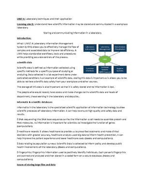 Applied Science - Level 3 - Further Education College - Studocu
