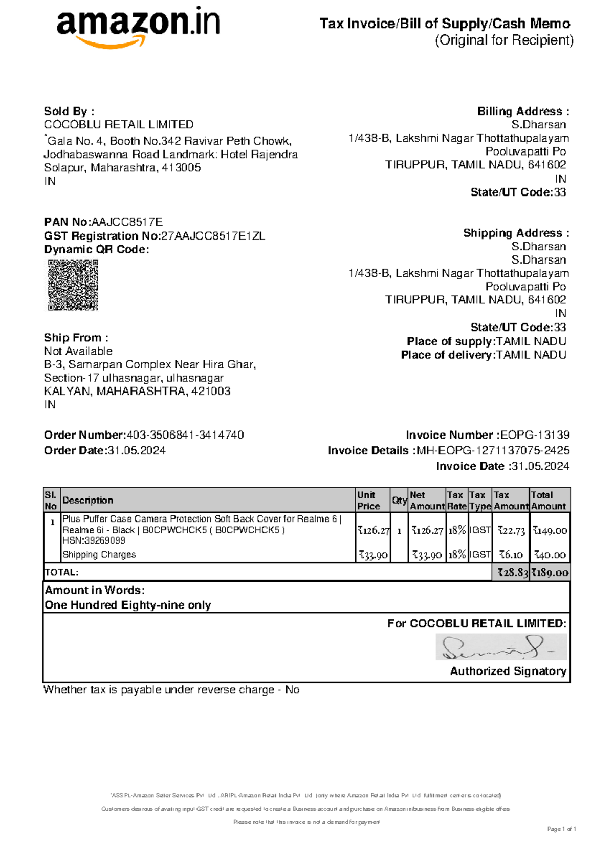 Invoice Summary Full Stack Development And Usage Of Basic Python To Advanced Tax Invoice