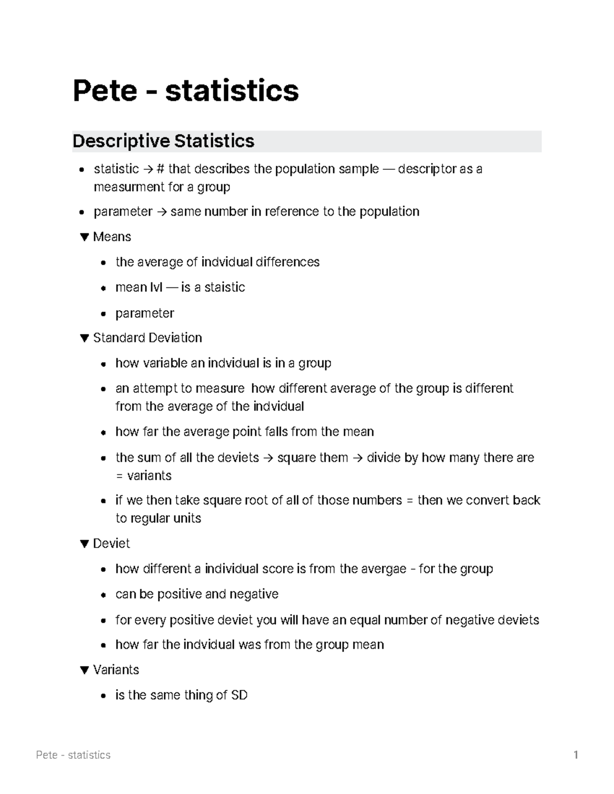 Pete - statistics - Peter Hurd - Pete - statistics 1 Pete - statistics ...