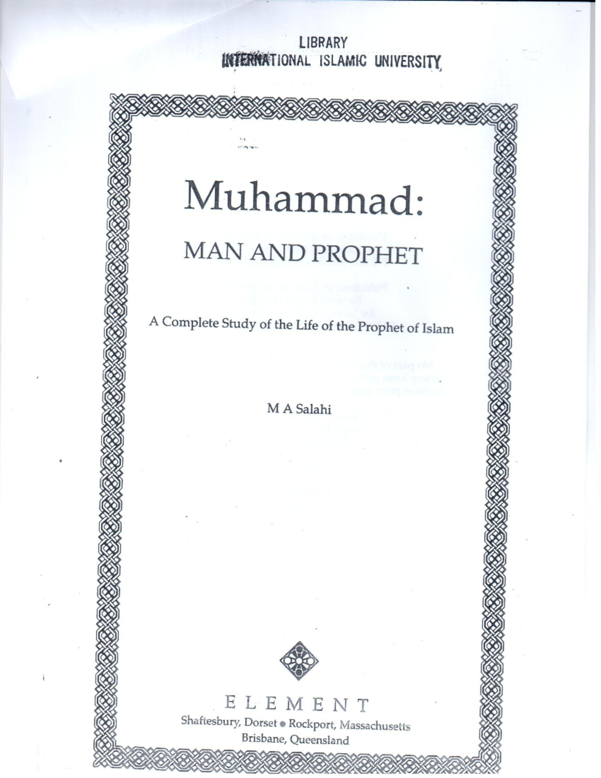 Prophet's letters - LIBRARY INTERNATIONAL ISLAMIC UNIVERSITY Muhammad ...