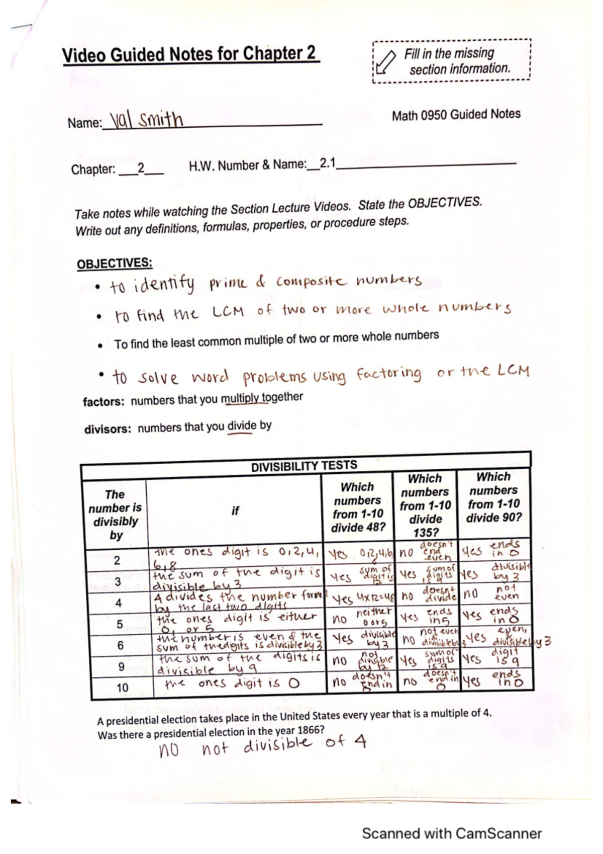 Unit 2 notes - MATH 950 - Studocu