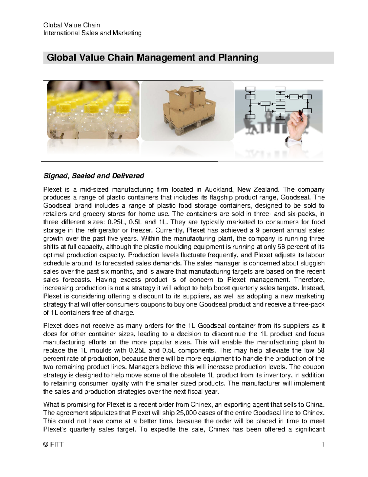 3. case study gvc inventory ism selling - International Sales and ...