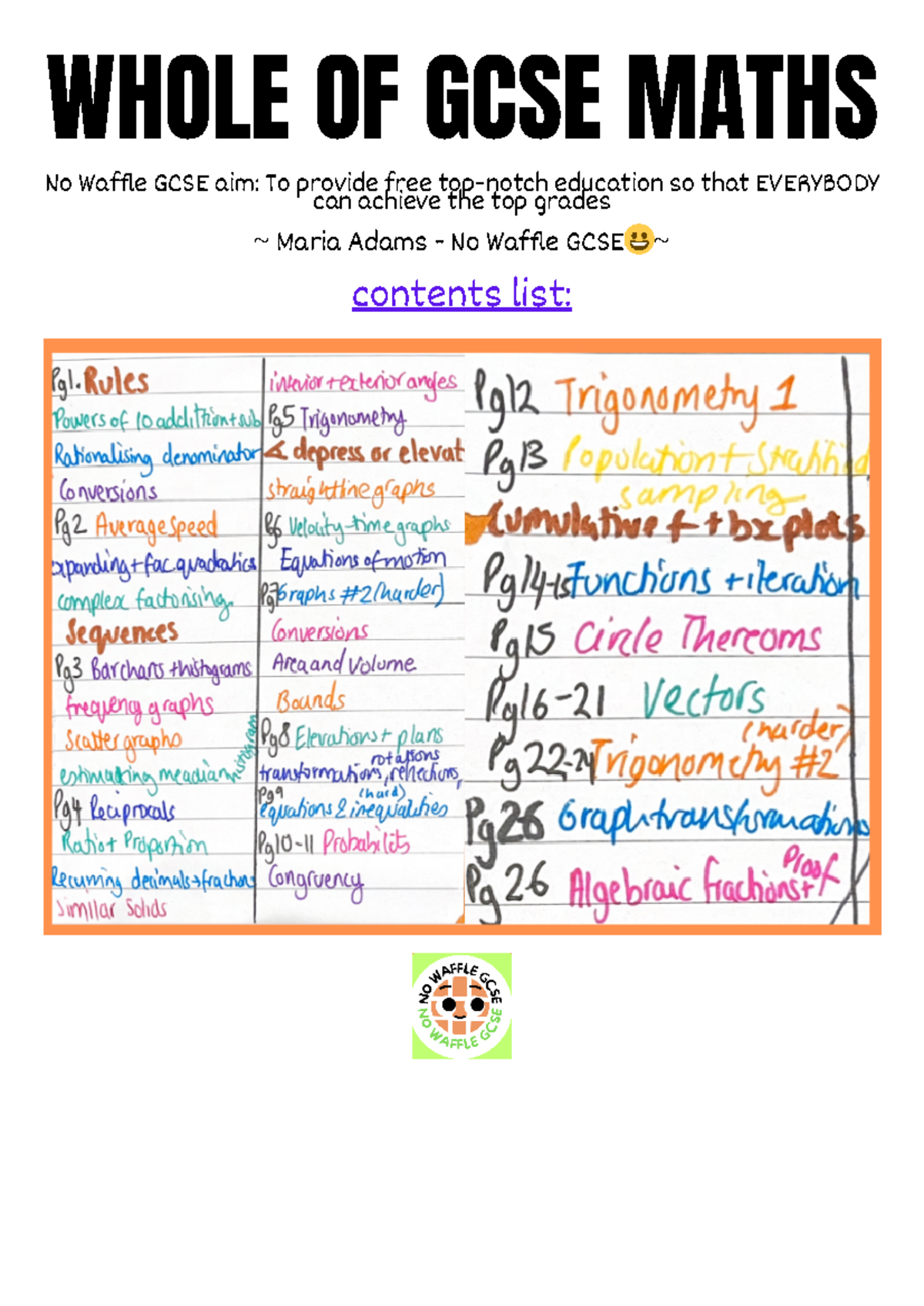 7a6efb 2c07fb64dea844f7aa81abb1745209 e0 - WHOLE OF GCSE MATHS No ...