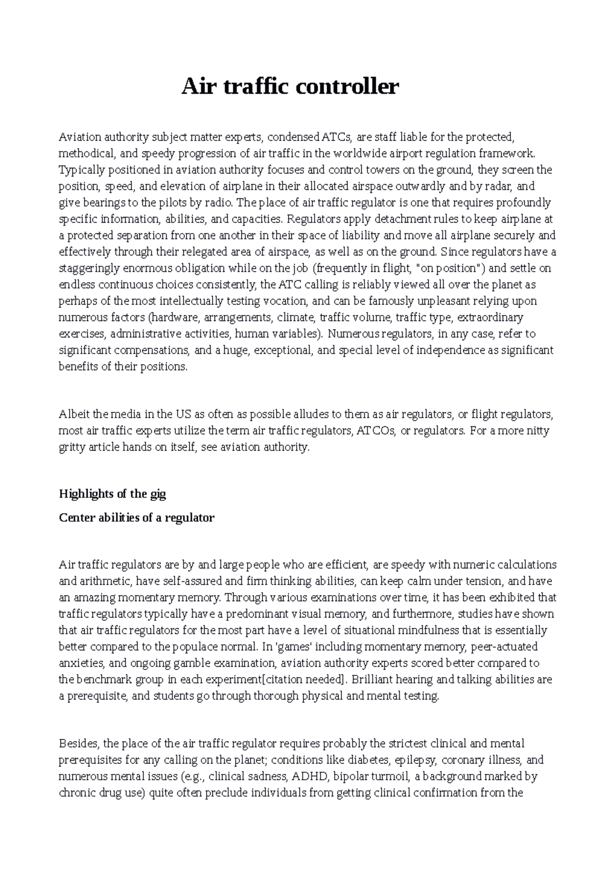 Air traffic controller - Air traffic controller Aviation authority ...