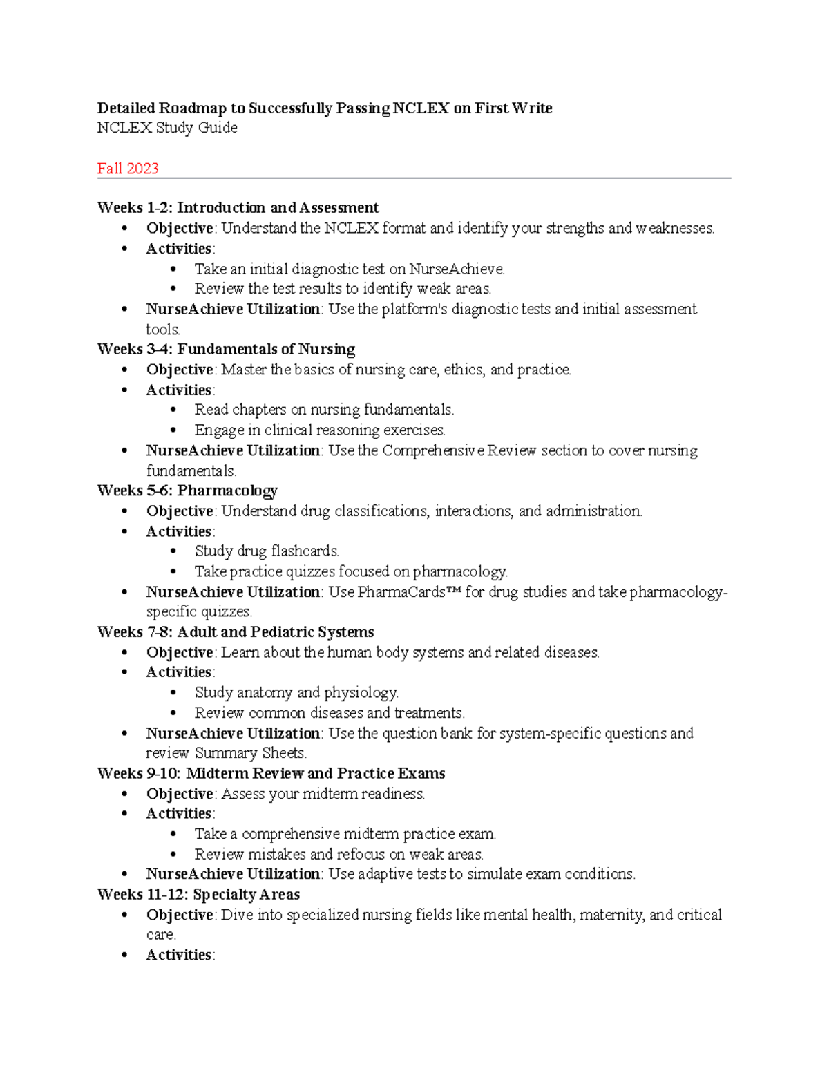 Nclex Study Guide - Detailed Roadmap to Successfully Passing NCLEX on ...