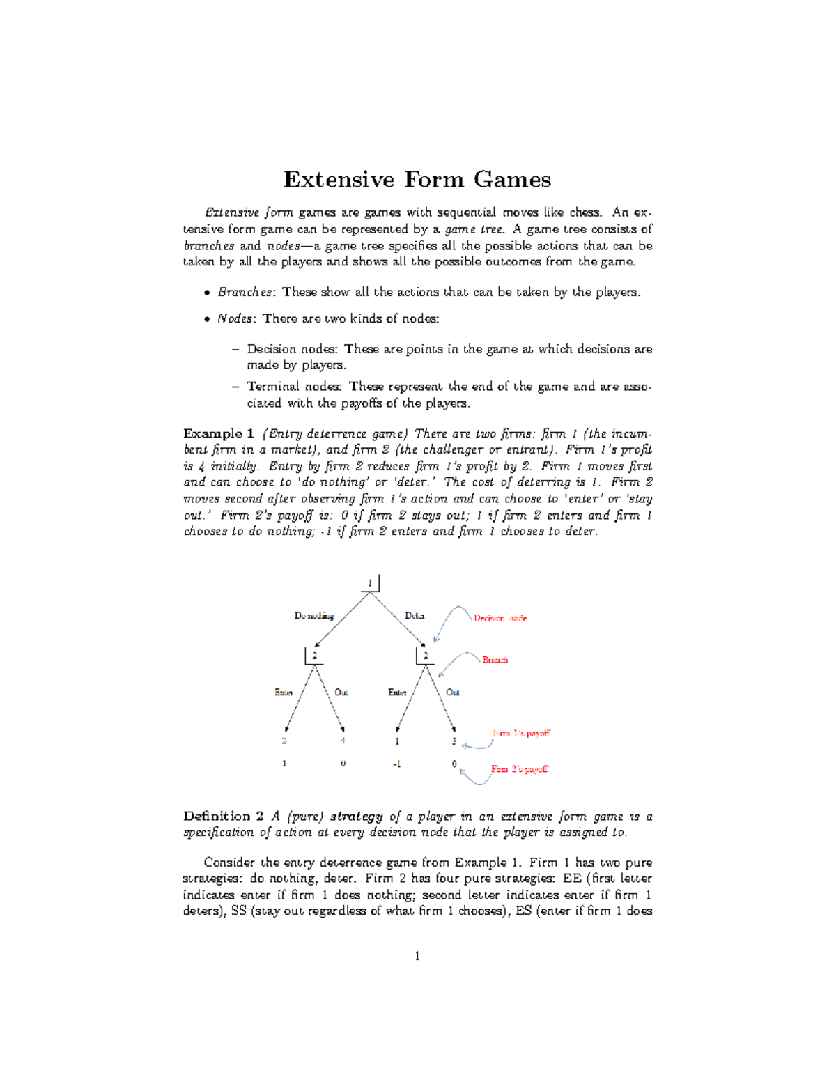 ECN216-LN3 - Extensive Form Games - Extensive Form Games Extensive formgames are games with ...