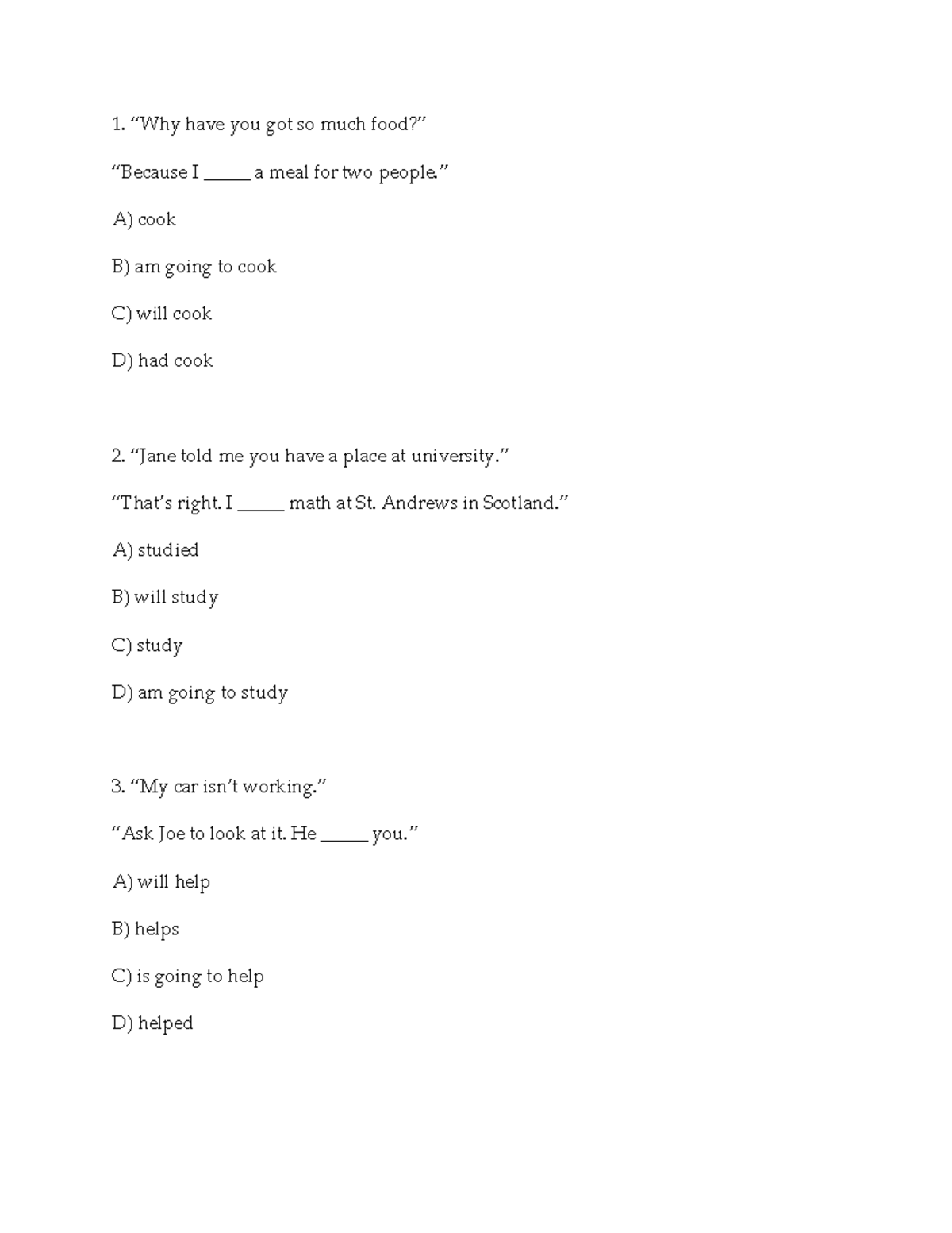 GT 5 - Grammar Test: GBA EPT Reviewer 5.7 - “Why have you got so much ...