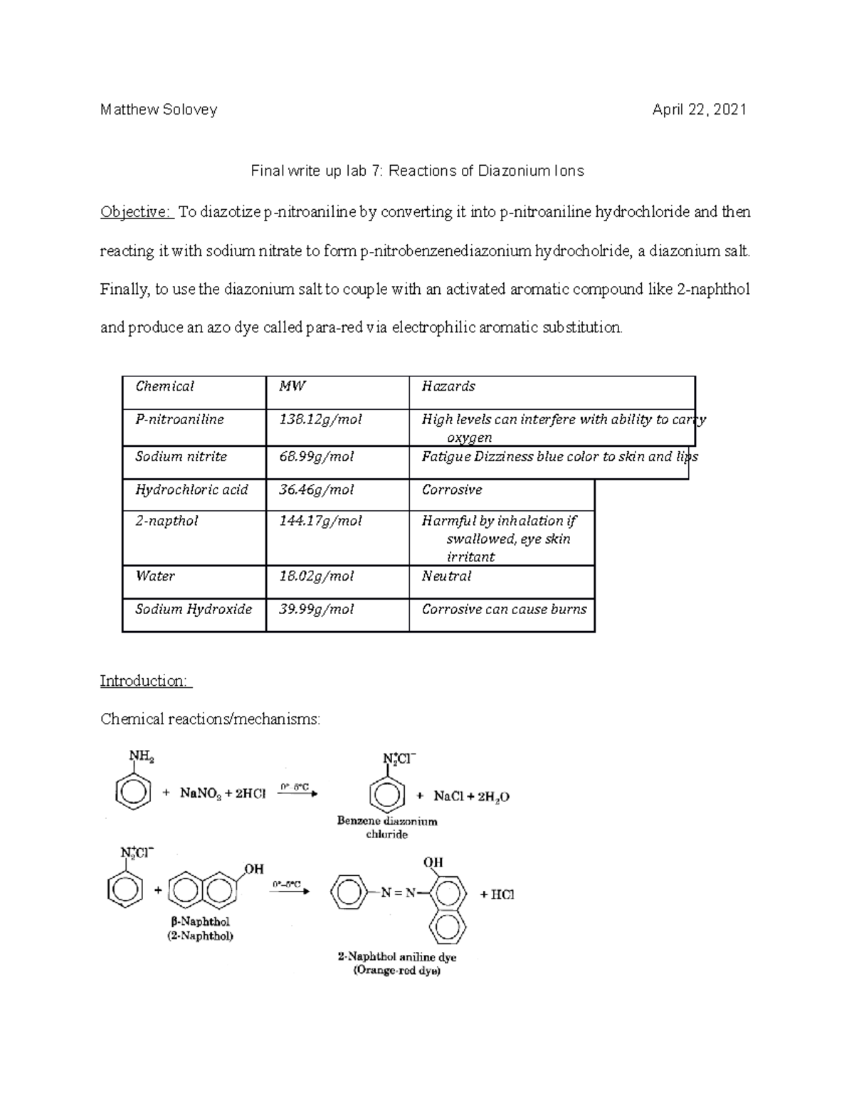 Final lab report lab 7 - Matthew Solovey April 22, 2021 Final write up ... Final lab report lab 7 - Matthew Solovey April 22, 2021 Final write up ...