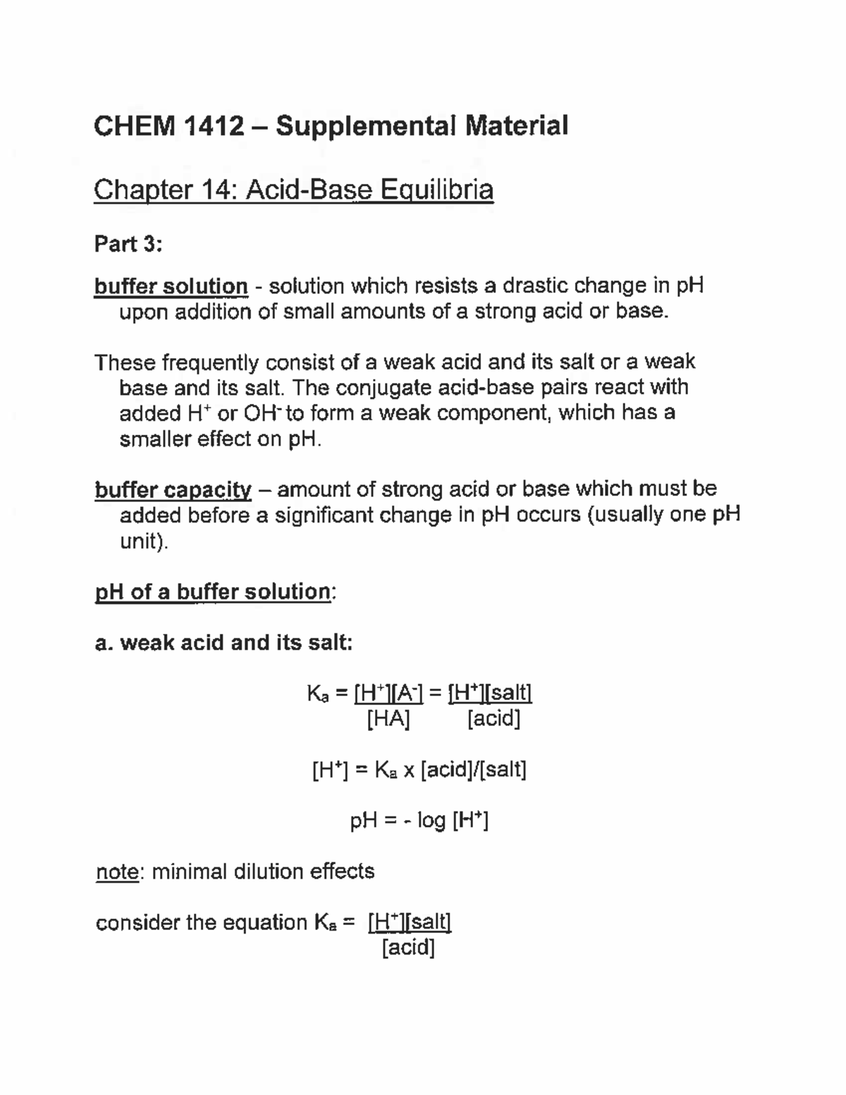 CHEM 1412 online - Ch. 14 part 3 - CHEM 1412 - Studocu