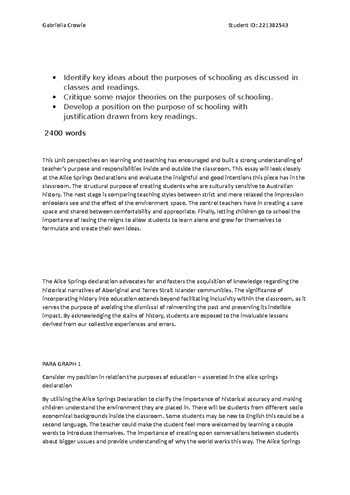 Analytical essay gabby review - Identify key ideas about the purposes ...