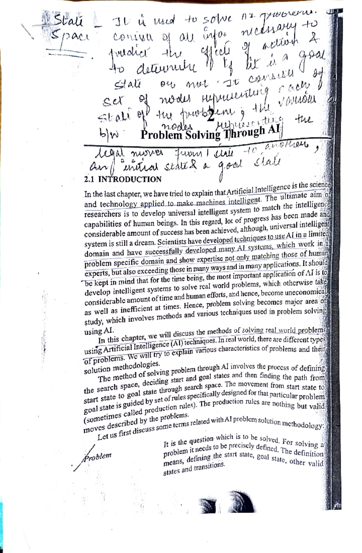 AI problem solving - AI unit-1 - Stai1t ú ucd to sove Sp duliuis 2 INTRODUCTION Problem Solving ...