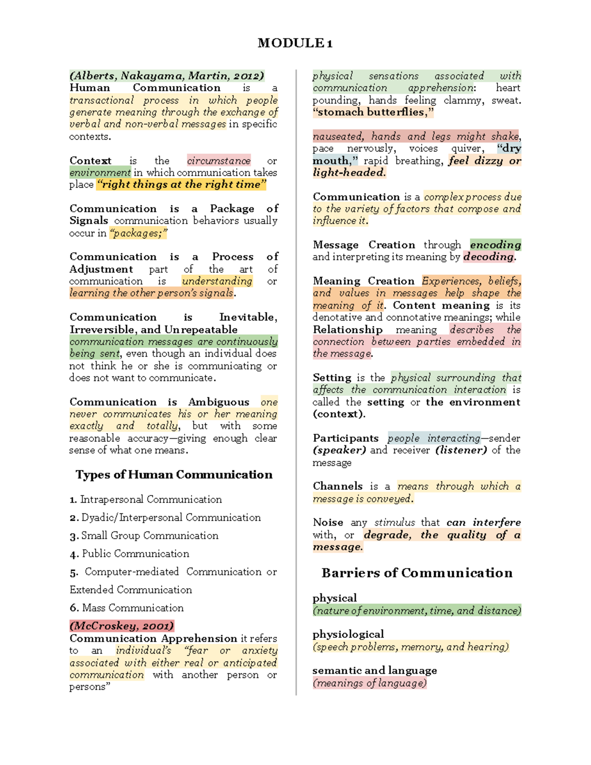 Reviewer Purcom - MODULE 1 (Alberts, Nakayama, Martin, 2012) Human ...
