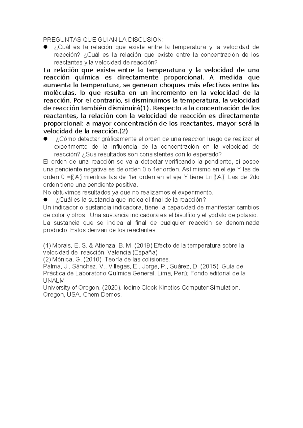 Preguntas QUE Guian A LA Discusion - PREGUNTAS QUE GUIAN LA DISCUSION ...