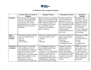 CJ 340 Module Three Practice Activity Template - CJ 340 Module Three ...