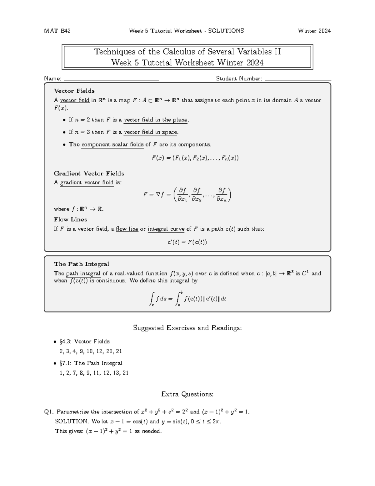 Mat-b42-tutorial-week-05- Worksheet Solutions - MAT B42 Week 5 Tutorial ...