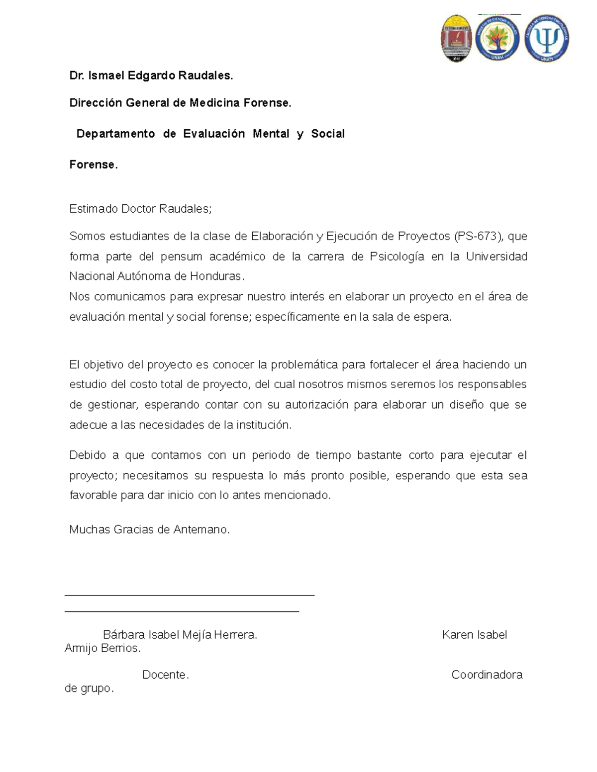 DOC-20230929-WA0049 - Nota para solicitud de proyecto - Dr. Ismael ...