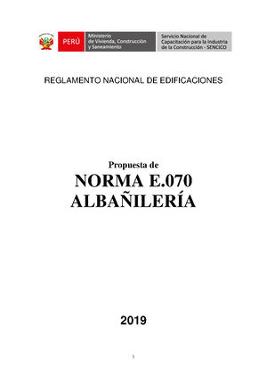 Norma E.030 2018 - MINISTERIO DE VIVIENDA, CONSTRUCCIÓN Y SANEAMIENTO ...