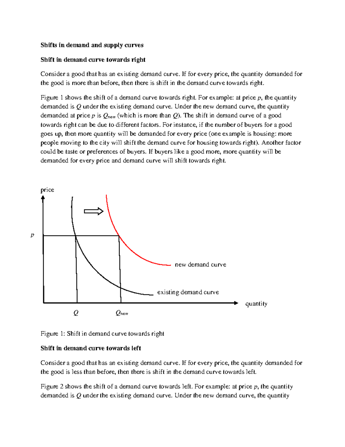 Shifts demand supply curves - Shifts in demand and supply curves Shift ...