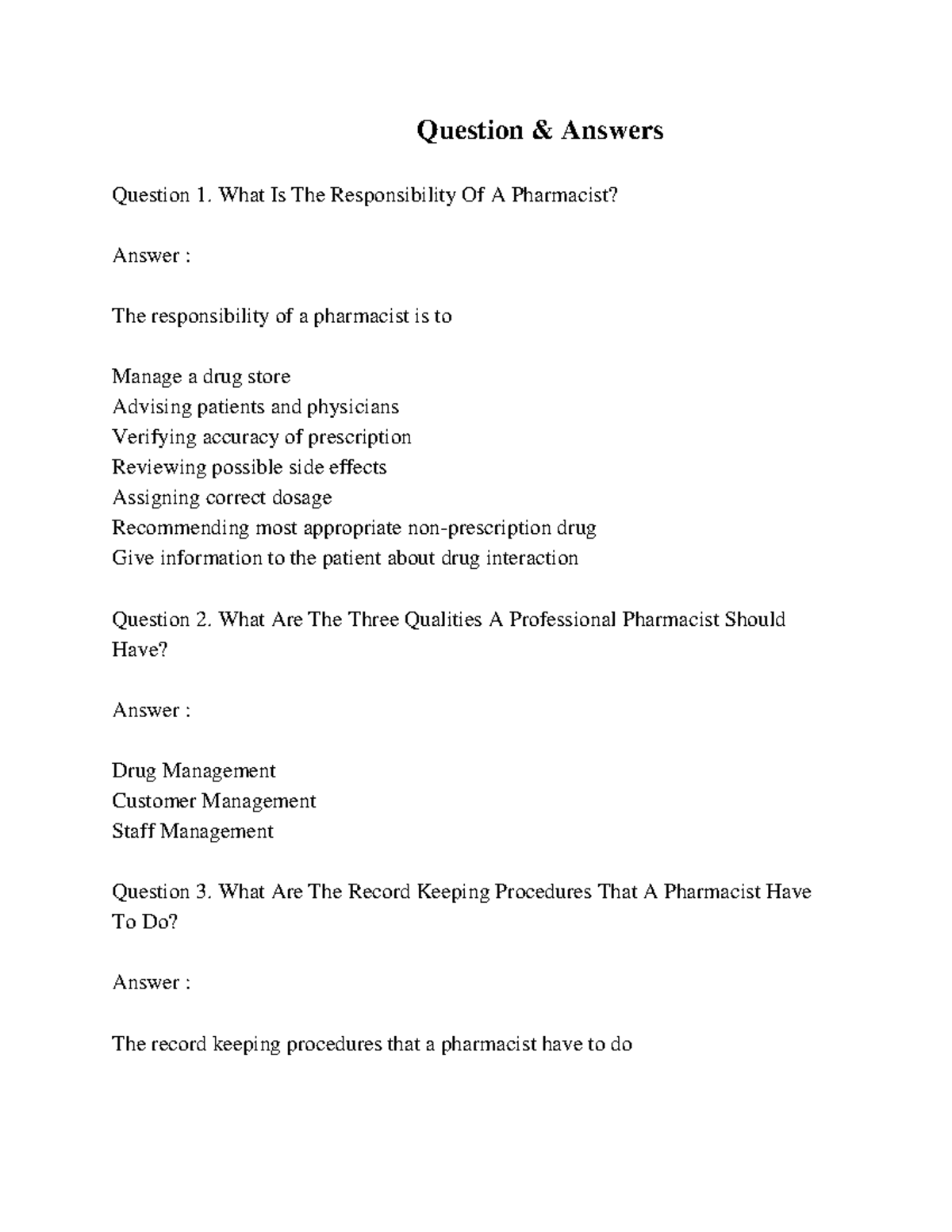 1636645820 INI CET Pharmacy - Pharmacy Question & Answers Question 1 ...