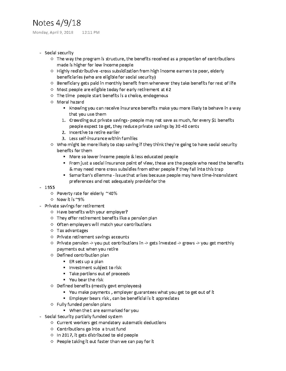 Notes Social Security - Notes Monday, April 9, 2018 12:11 PM Social ...