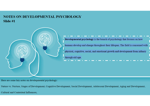 Notes On Dev. Psych Part8 - Aging and Development: In developmental ...